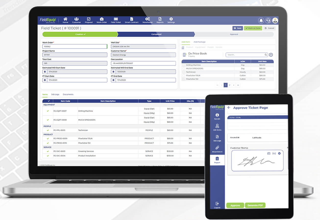 Oil and Gas Field Ticketing Software - Oilfield Services Software Oil and Gas Field Ticketing Software - Oilfield Services Software