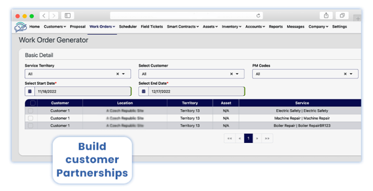 Field Service Management (FSM) Customer Portal Software