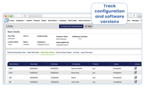 Equipment Service Tracking Software for Maintenance Conditions