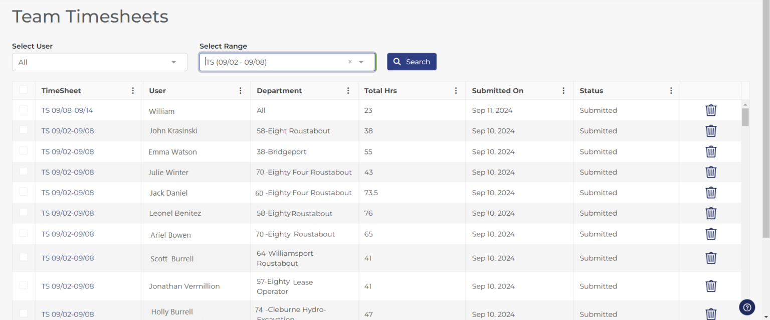 Field Service Technician Time Tracking Software with TimeSheet