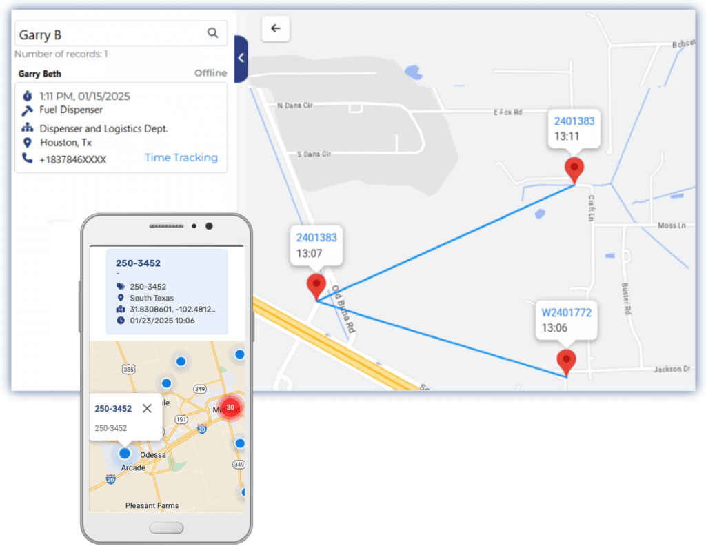 Real-Time Technician Tracking for Field Service