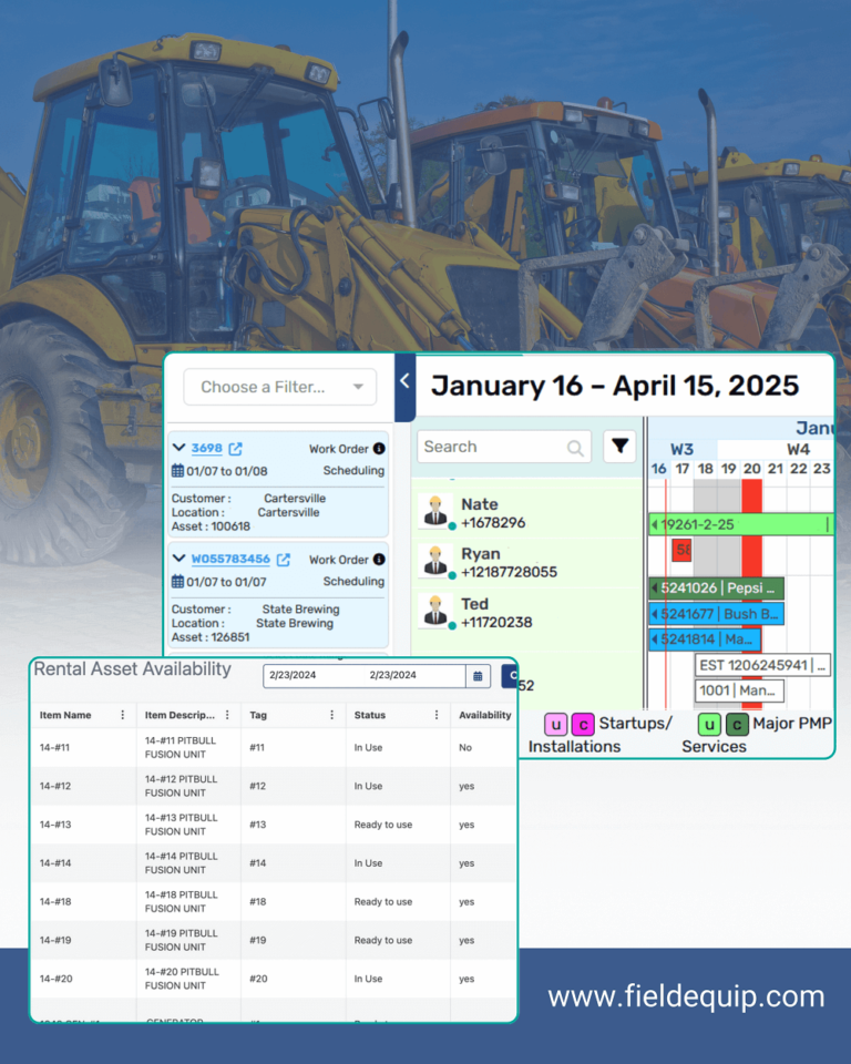 Equipment Rental Management Software - Rental & Services