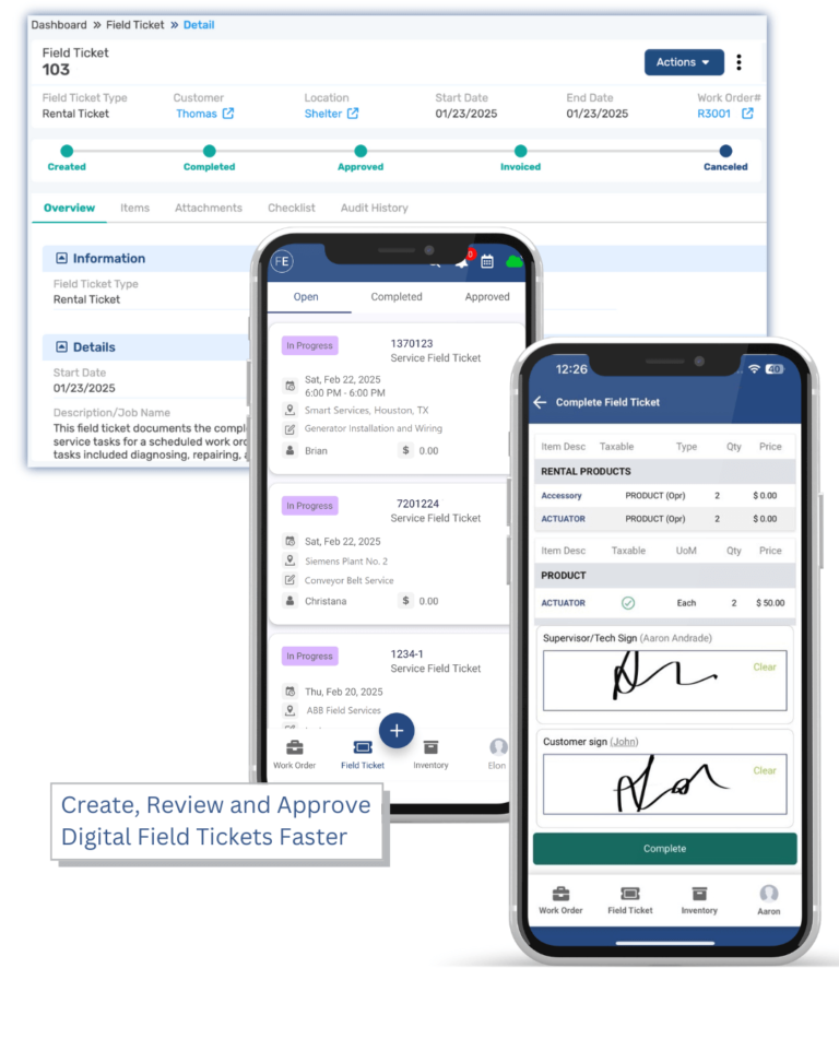 Get Faster Payment With Our Field Ticketing Software